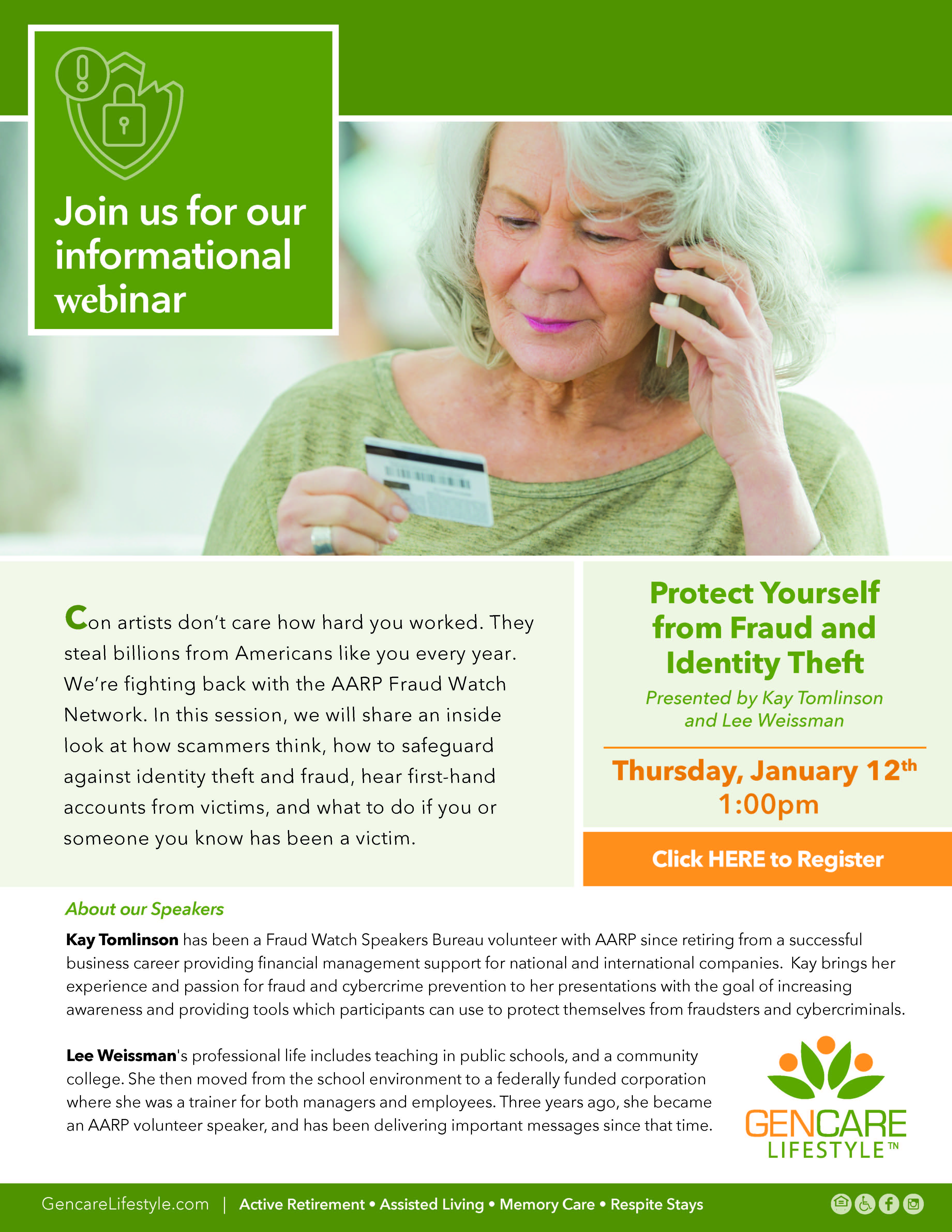 Informational Webinar Protect Yourself From Fraud And Identity Theft